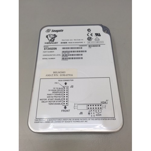 AMAT 0190-07916 HARD DISK DRIVE 4.5 GB 3.5" SCSI