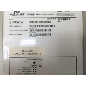 AMAT 0190-07916 HARD DISK DRIVE 4.5 GB 3.5" SCSI