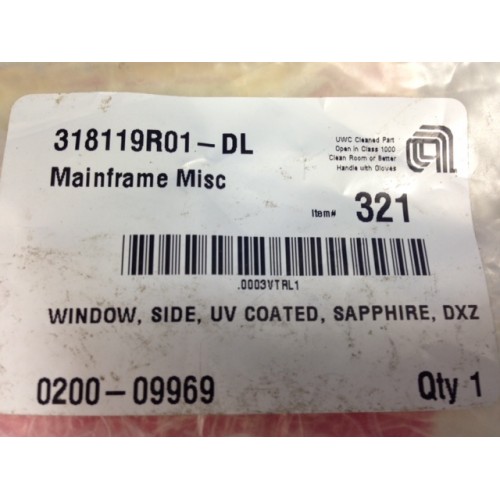 AMAT 0200-09969 WINDOW SIDE UV COATED SAPPHIRE,DXZ