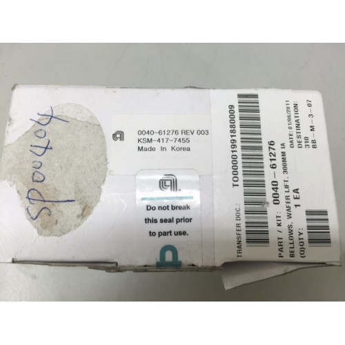 AMAT 0040-61276 Bellows,Wafer Lift 300mm IA