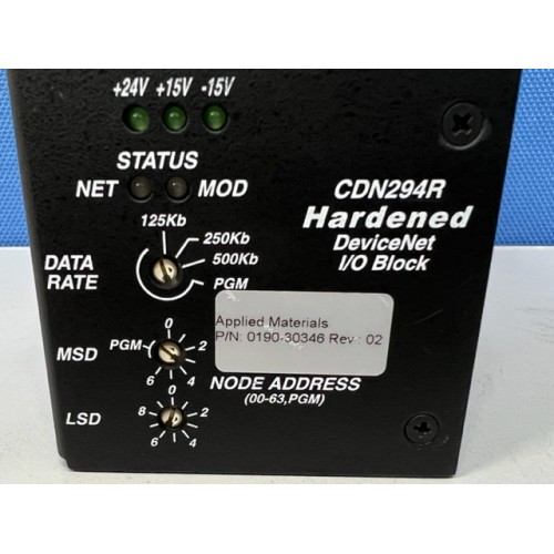 AMAT 0190-30346 CDN294R Hardened DEVICENET I/O BLOCK