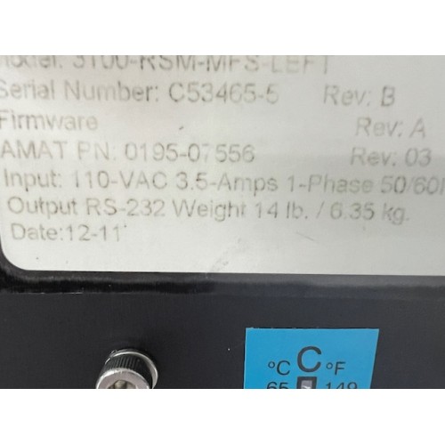 AMAT 0195-07556 Neutronics 3100-RSM-MFS-LEFT O2 Analyze