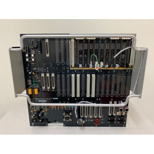 AMAT AKT 0021-71275 VME Chassis w/ 0100-71275 P2 Backplane Board