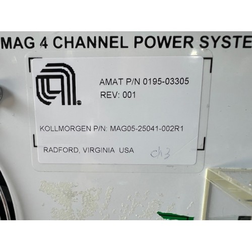 AMAT 0195-03305 EMAG 4 Channel Power System