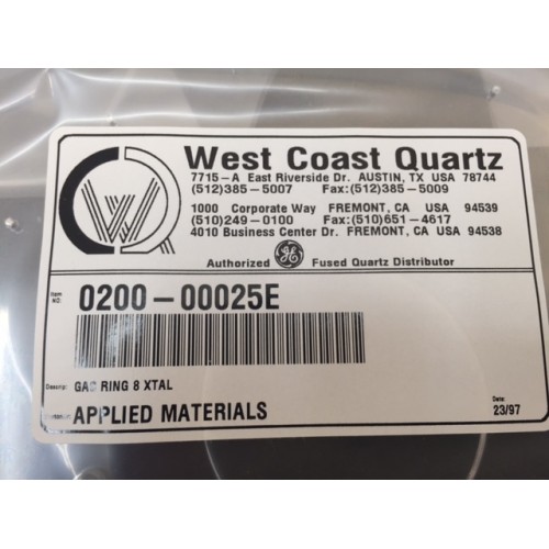 AMAT 0200-00025 GAS RING 100-200MM MLR S