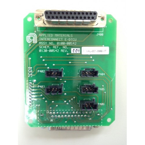 AMAT 0100-00542 PCB ASSY,INTERCONNECT E-DTCU