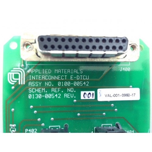 AMAT 0100-00542 PCB ASSY,INTERCONNECT E-DTCU