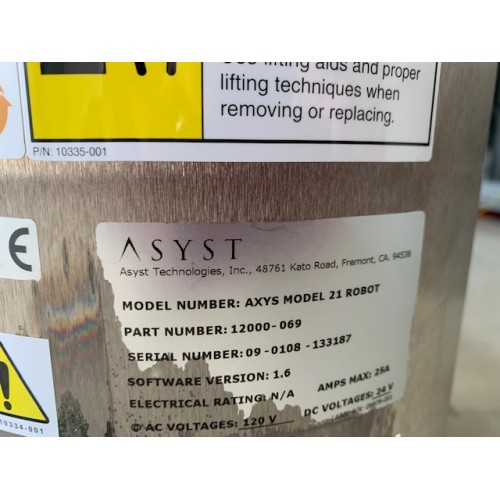 ASYST 12000-069 Model 21 Robot