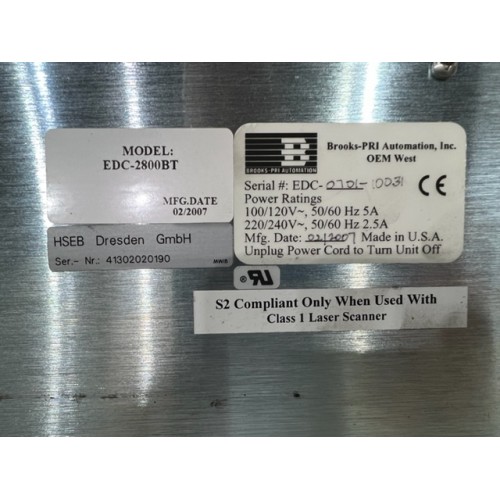 Brooks Automation/PRI EDC-2800BT DBM Wafer Robot Controller