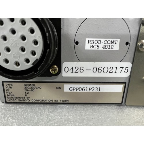 Canon BG5-4812 Sankyo SR8221-0004B_P Robot w/ SC3100 Robot Controller