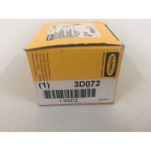 HUBBELL HBL2615 AC Flanged Inlet NEMA L5-30 Male White