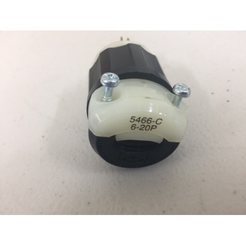 LEVITON 5466-C 6-20P 20A 250V 2P 3W LOCKING PLUG
