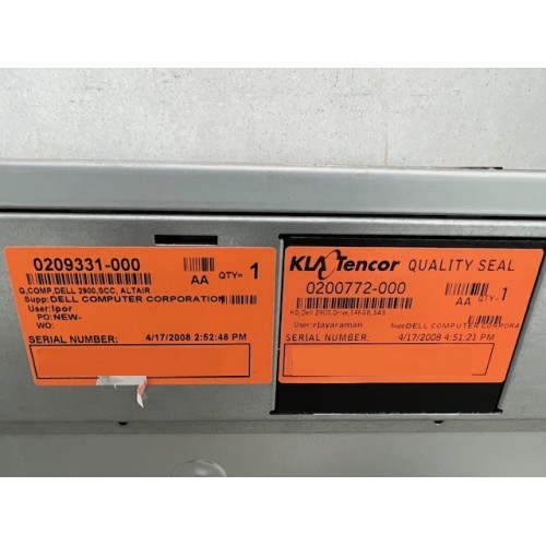 KLA-Tencor 0209331-000 0200772-000 ALTAIR 8900 DELL 2900 COMPUTER