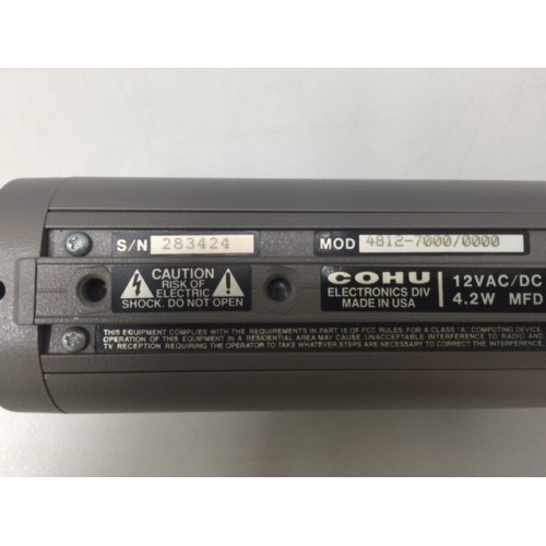 COHU 4812-7000/0000 Solid State Video Camera