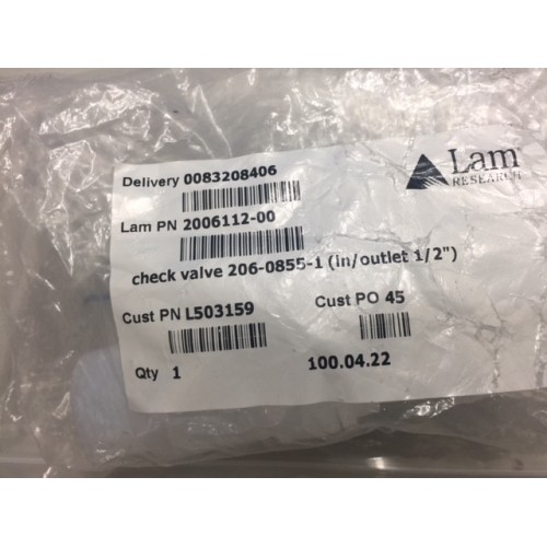 LAM Research 2006112-00 Entegris 206-0855-1 Check Valve