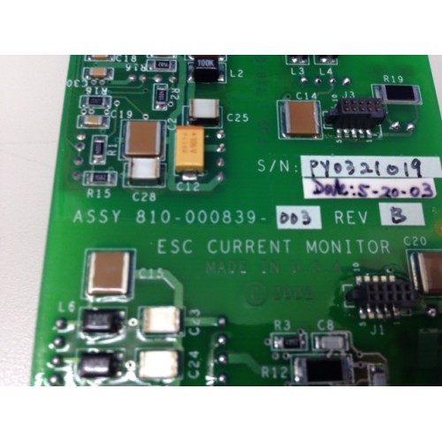 LAM Research 810-000839-003 ESC CURRENT MONITOR