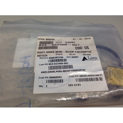 Lam Research 853-022500-001 Assembly, Sensor, Mini-Beam Fiber-optic