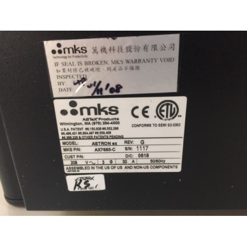 MKS ASTRON AX7685-C RPS GENERATOR
