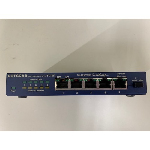 NETGEAR FS105 Prosafe 5-Port 10/100 Mbps Fast Ethernet Switch