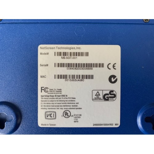 Netscreen NS-5GT-001 Firewall