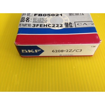 SKF 6208-2Z/C3 Deep Groove Ball Bearing
