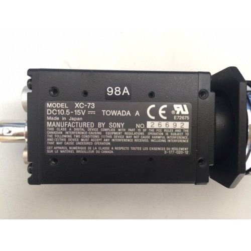 Sony XC-73 CCD Video Camera with computar 25mm 1:1.3 TV lens