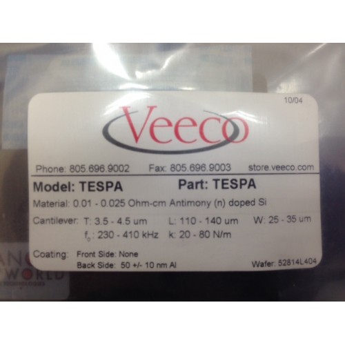 Veeco TESPA 10 packs 0.01-0.0025 Ohm-cm Antimony(n) doped Si