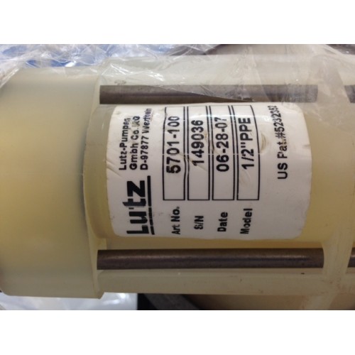 Lutz 5701-100 Double Diaphragm Pumps 1/2"PPE