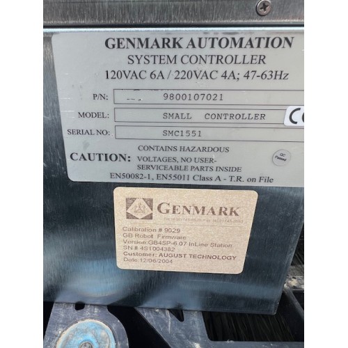 Genmark GENCOBOT 4/3L 3LA110420 Robot w/9800107021 small controller and ...