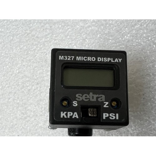 SETRA SYSTEMS INC. 3271L3ADZNSAM3 M327 MICRO DISPLAY PRESSURE TRANSDUCER