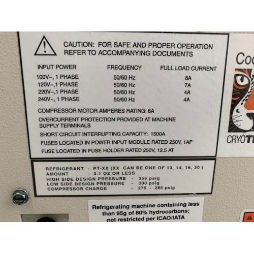 POLYCOLD IGC T1102-01-290-1 CRYOTIGER IGC CRYOGENIC COMPRESSOR