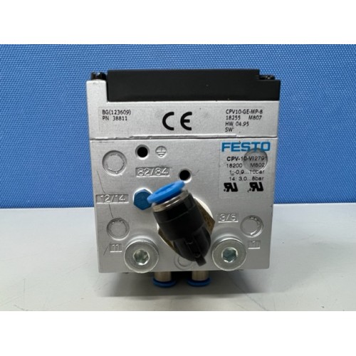 FESTO CPV10-GE-MP-8 w/ CPV-10-VI Pneumatic Solenoid Valve